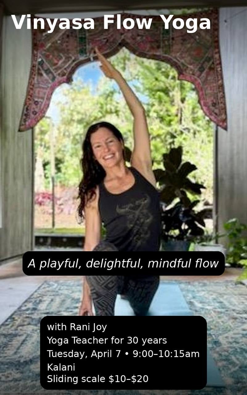Vinyasa Flow Yoga at Kalani | Hawaii Island | Big Island Bulletin